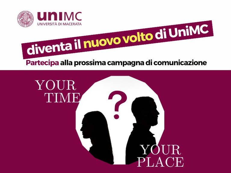 Università di Macerata: Diventa il nuovo volto di Unimc. Be the new ...